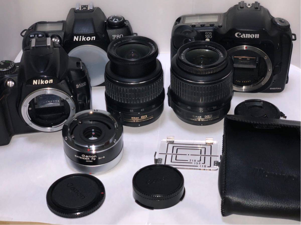 ジャンクまとめ売り CANON NIKON EOS 10D / F80 / D5000 等 おすすめ(フィルムカメラ)｜売買されたオークション ...