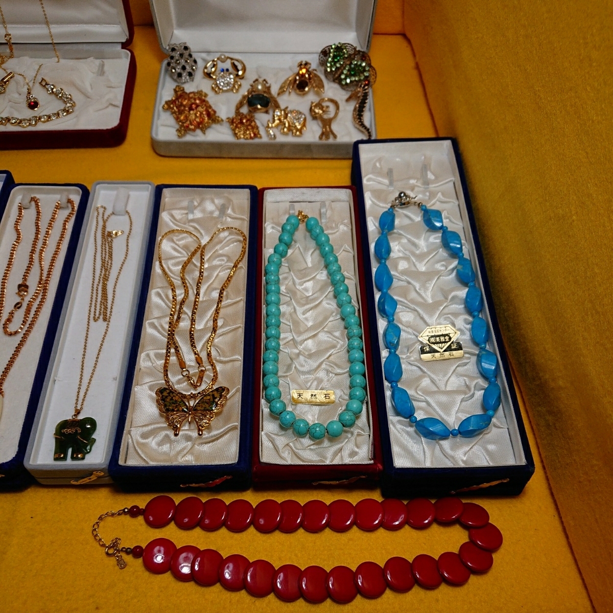 K18.10K.K18.silver.K18刻印多数有り.ニナリッチブレスレット&ルビーネックレス.動物ブローチ 多数 .エリザベスコイン ...