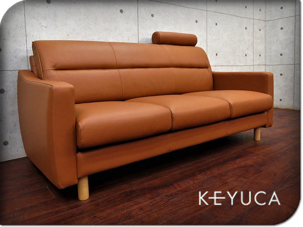 展示品 KEYUCA/ケユカ Snaf/スナフ 本革/レザー ヘッドレスト付き 北欧スタイル 3人掛けソファ 20万 mmm9707k(革製)｜売買されたオークション情報、yahooの商品情報 ...