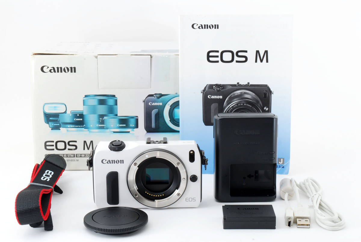 超 Canon キヤノン EOS M ホワイト ボディ ミラーレス一眼 #1643(キヤノン)｜売買されたオークション情報、yahooの商品情報をアーカイブ公開 - オークファン（aucfan ...