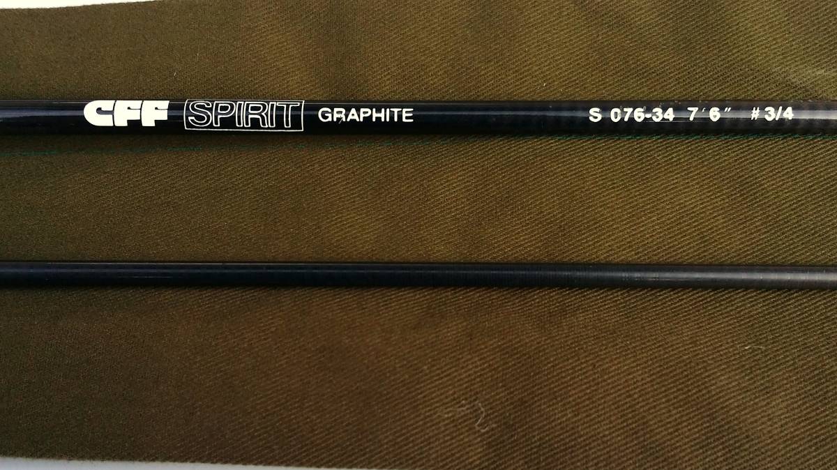 フライロッド CFF GRAPHITE SPIRIT スピリット S 076-34 7’6” #3/4 ジャンク(フライロッド)｜売買された ...