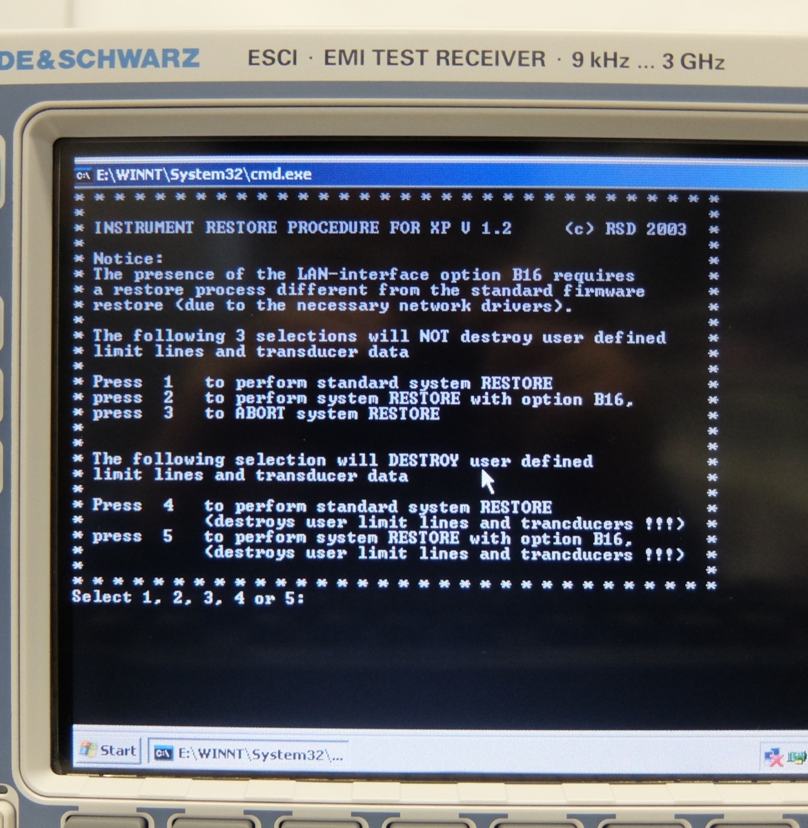 Rohde & Schwarz 1166.5950K03 ESCI EMI Test Receiver 1166.5950.03 /ジャンク ...