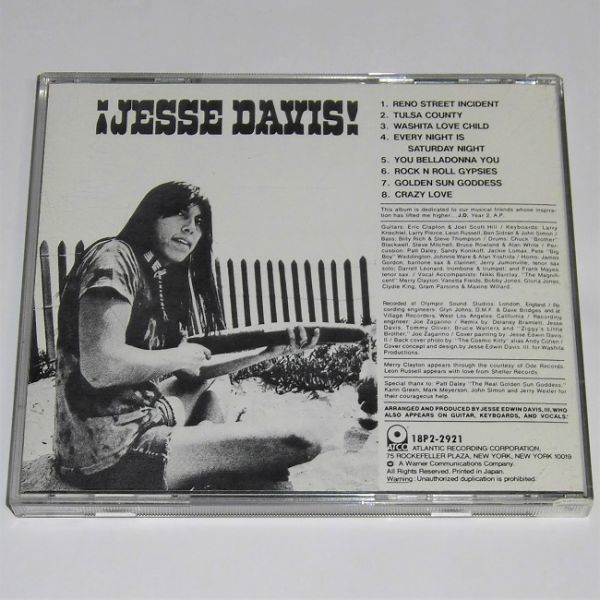 国内盤CD JESSE DAVIS ジェシ デイヴィスの世界 ERIC CLAPTON 参加(その他)｜売買されたオークション情報、yahoo ...