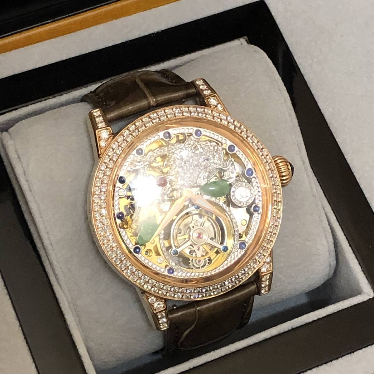 ANPASSA アンパッサ M WATCH K18PG 宝飾 メンズ 腕時計 ジュエリー ダイヤ 翡翠 高級 香港(2針（時、分）)｜売買され ...