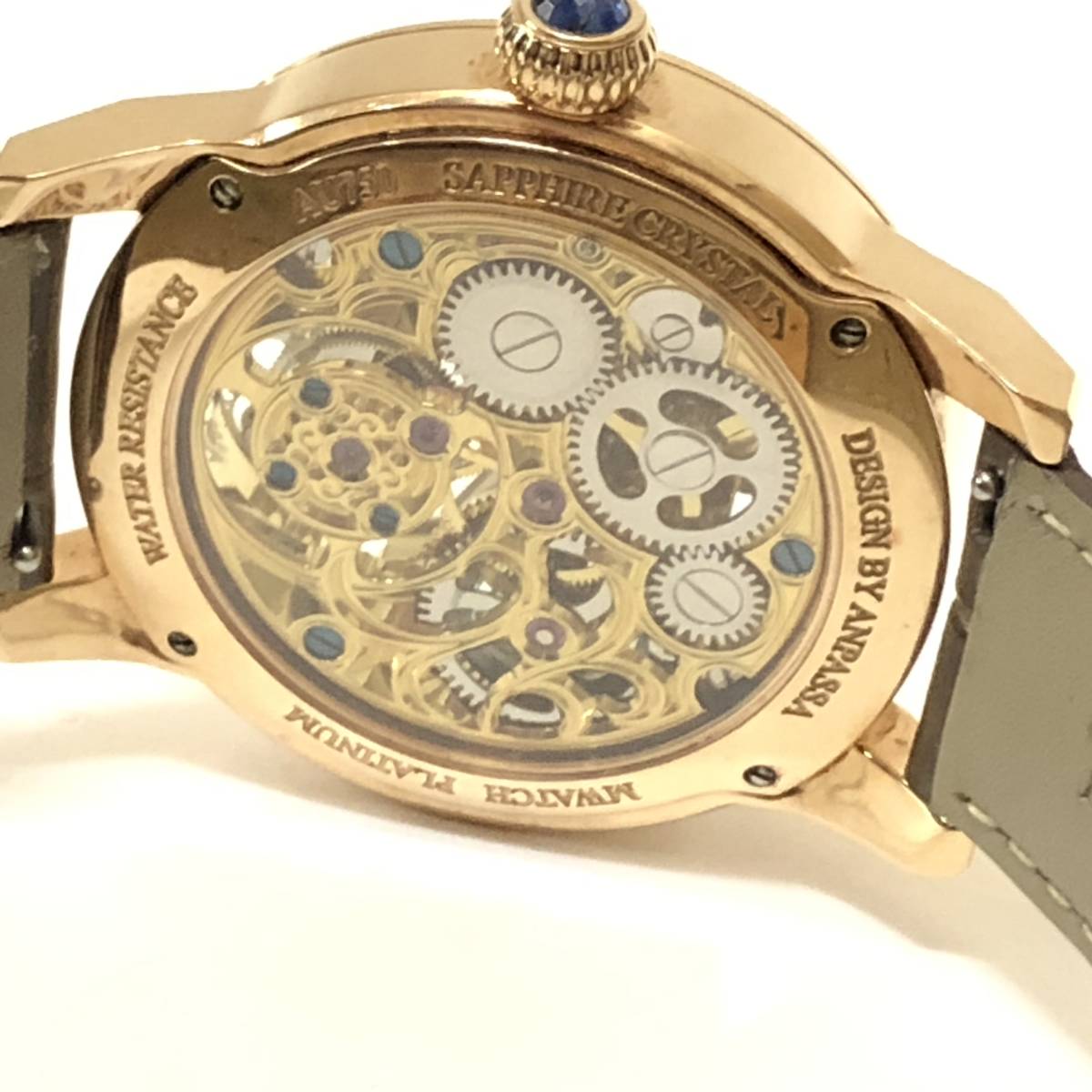 ANPASSA アンパッサ M WATCH K18PG 宝飾 メンズ 腕時計 ジュエリー ダイヤ 翡翠 高級 香港(2針（時、分）)｜売買され ...