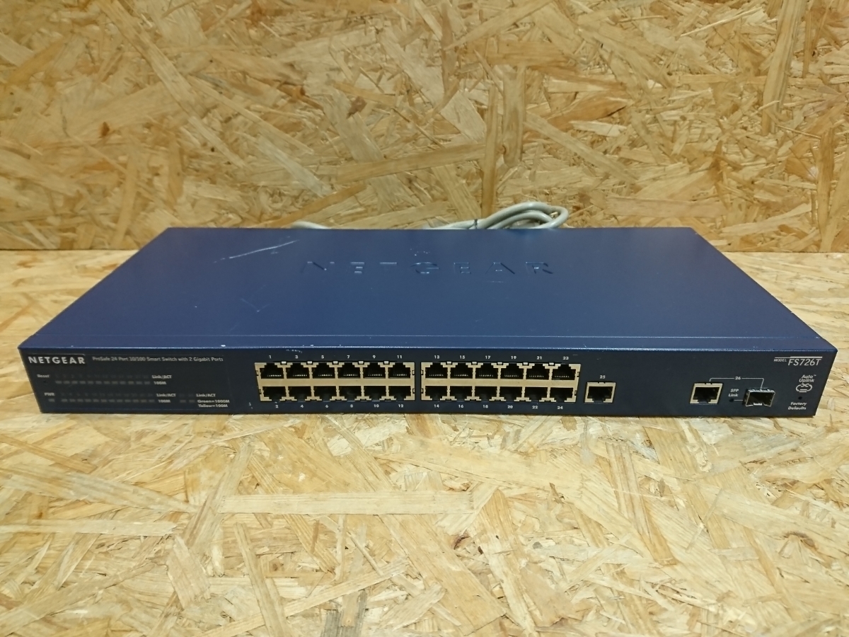 ジャンク NETGEAR ファーストイーサネット 24ポート スマートスイッチ FS726T 通電確認済み(イーサネットハブ)｜売買された ...