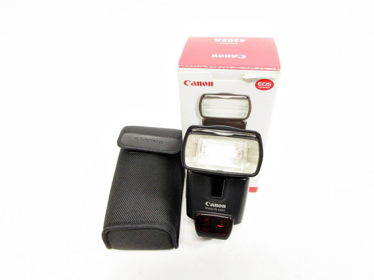 02 216-233332-11 Y ① キャノン CANON 430EX スピードライト SPEEDLITE ストロボ 保存袋 箱付き 旭216(キヤノン用)｜売買されたオークション情報 ...