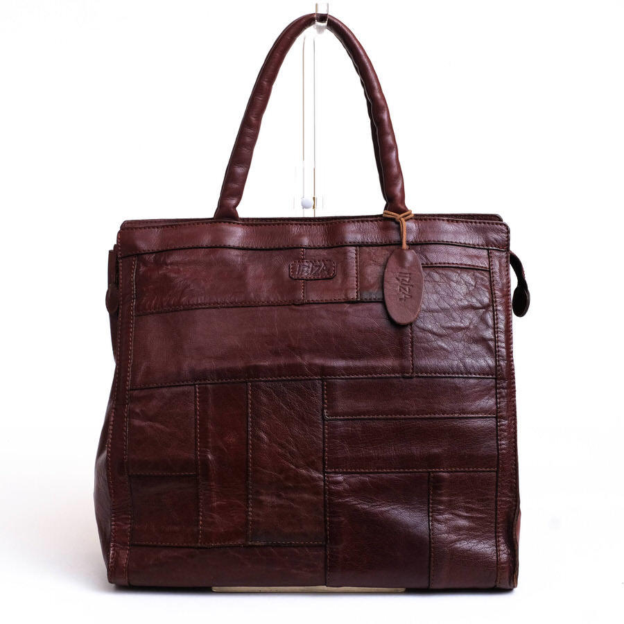 IBIZA イビサ バッグ ハンドバッグ パッチワーク シボ革 シュリンクレザー 日本製 レディース レザー 革 c4181(牛革)｜売買され ...