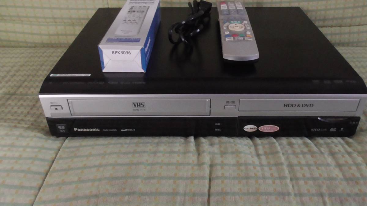 Panasonic HDD搭載VHS一体型ハイビジョンDVDレコーダー DMR-XW200V 訳あり 品(HDD内蔵)｜売買されたオークション ...