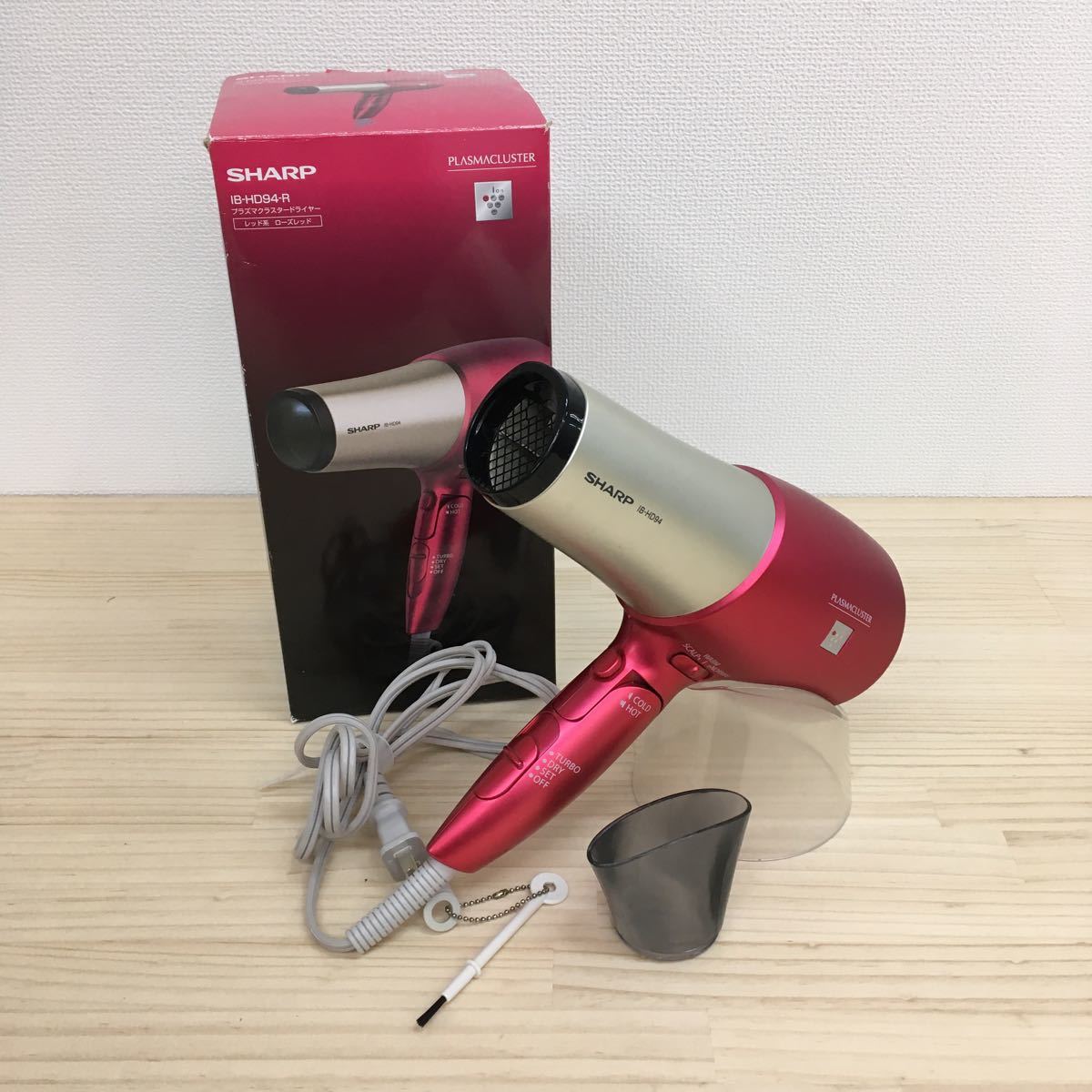 SHARP ヘアドライヤー プラズマクラスター ローズレッド IB-HD94-R 2015年製 DCSZ16A C3(その他)｜売買されたオークション情報、yahooの商品情報をアーカイブ公開 ...