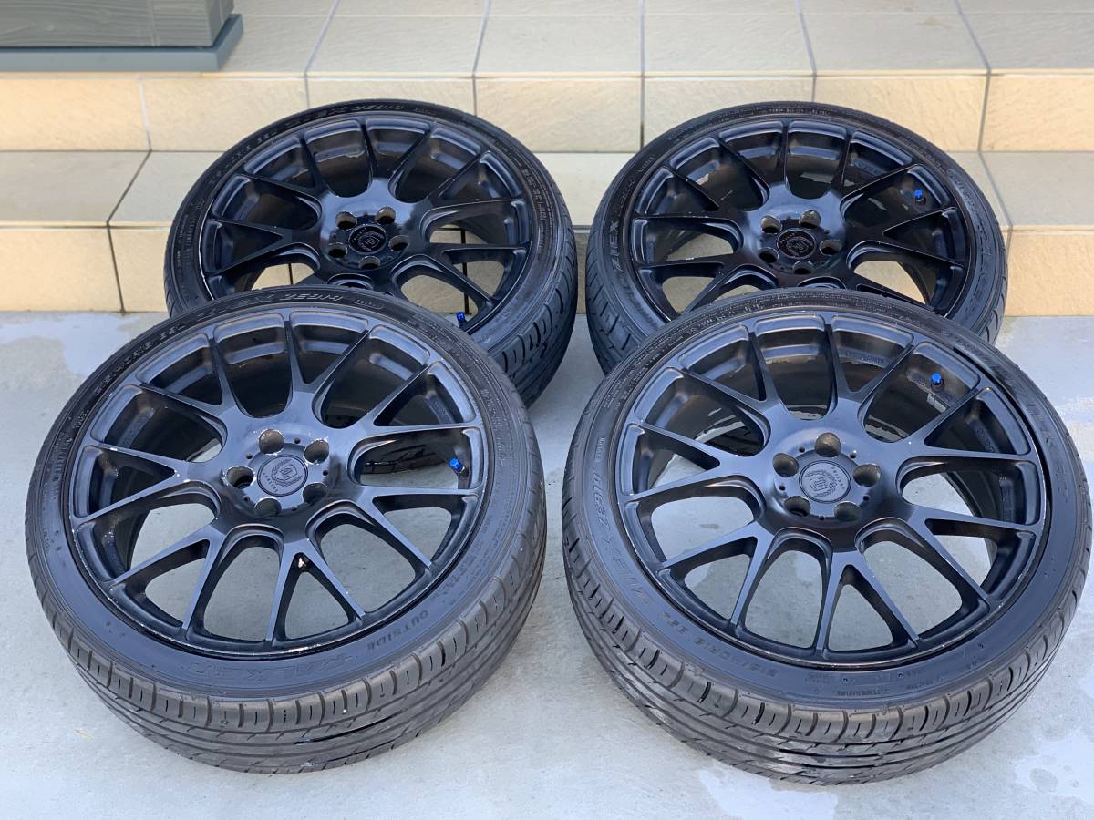 WORK ARKLINE AL04 7.5Jx18 PCD100 ET48 FALKEN ZE914 215/40R18 タイヤ&ホイール4本セット 日本製ホイール ワーク ファルケン DIY ...