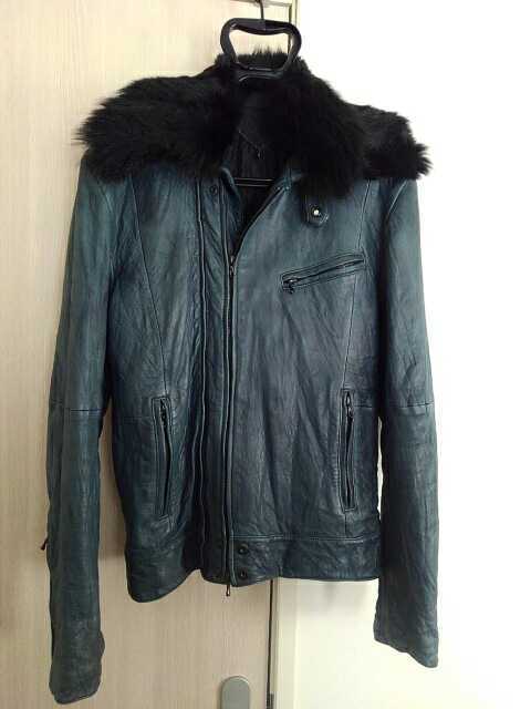 SCHORL コヨーテファー シープレザー ライダース ジャケット / 5351プールオム シェラック ロエン BACKLASH SHELLAC(ジャケット、上着)｜売買されたオークション情報 ...