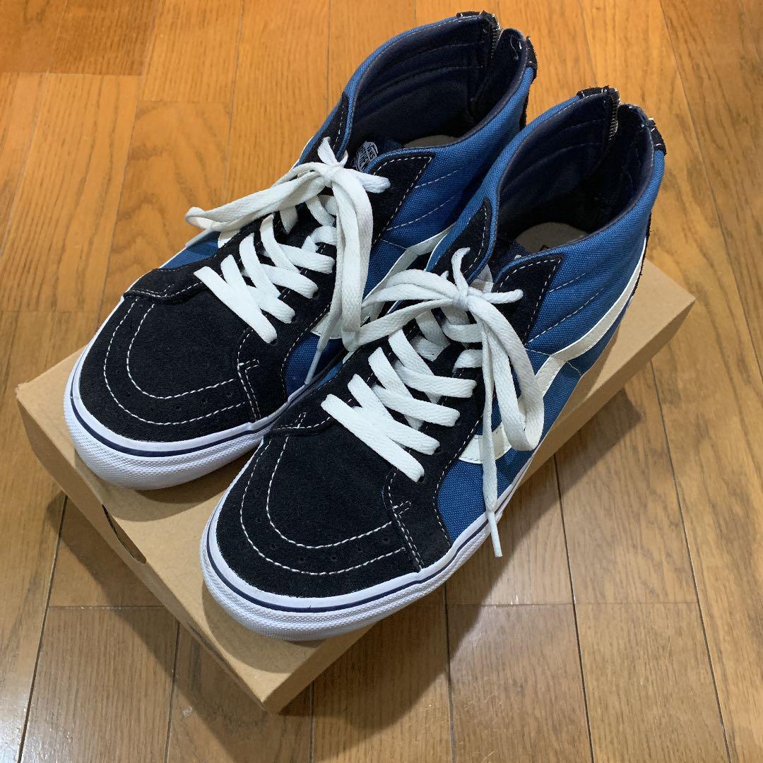 定価15120円 18SS SOPHNET. VANS SK8 MID ZIP UP 26㎝ US8 NAVY ソフネット ヴァンズ バンズ ...