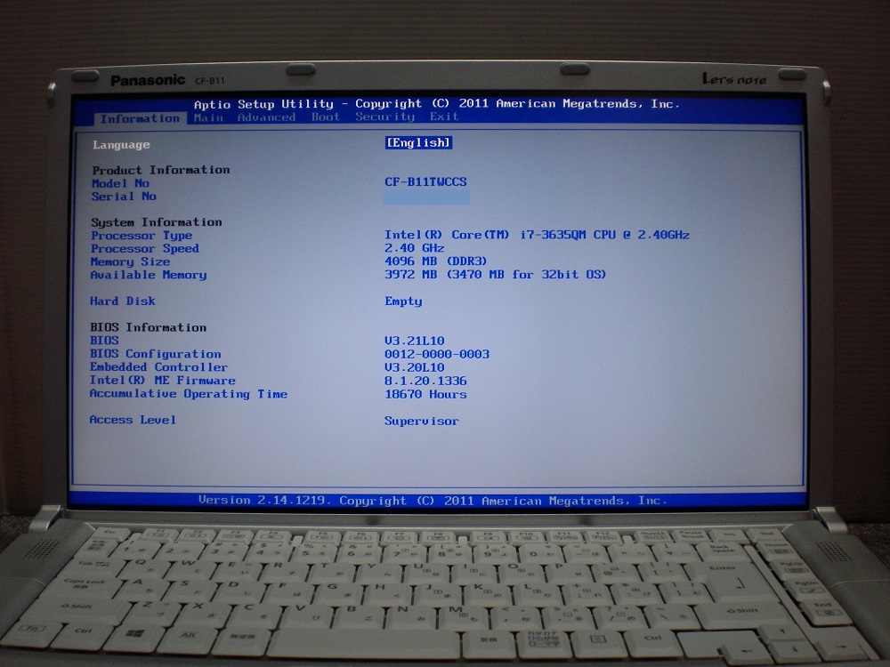 R369 ジャンク品 Corei7-3635QM 2.40GHz Panasonic Let's note CF-B11(14インチ以上)｜売買されたオークション情報、yahooの商品情報を ...