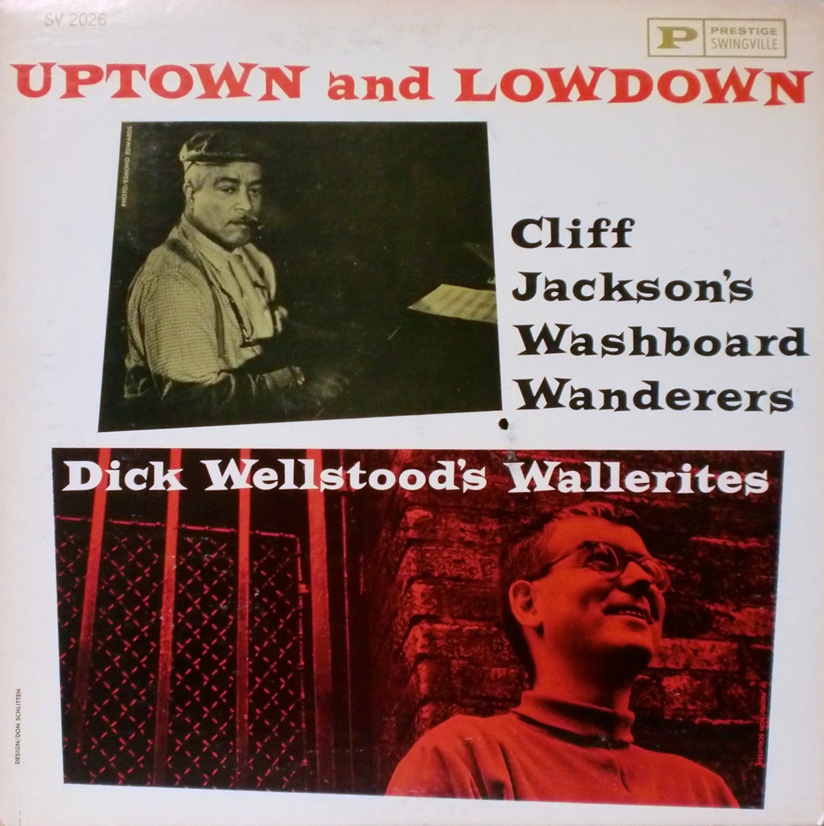 JAZZ LP/US ORIG./PRESTIGE/両面RVG刻印/MONO/DG/CLIFF JACKSON'S WASHBOARD WANDERERS/UPTOWN AND LOW ...