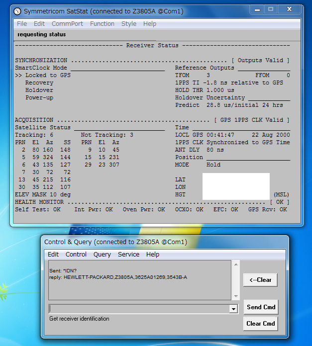 OCXO特性良好 選別品 HP Z3805A GPSDO 10MHz x2 1PPS x2 w/HP 10811 DUAL OVEN GPS ...