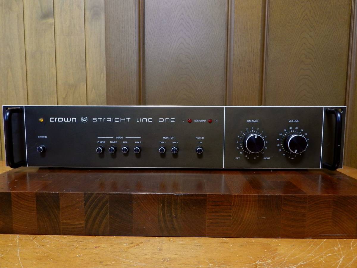 CROWN STRAIGHT LINE ONE//プリアンプ//AMCRON SL-1 発売価格￥320.000(クラウン)｜売買された ...