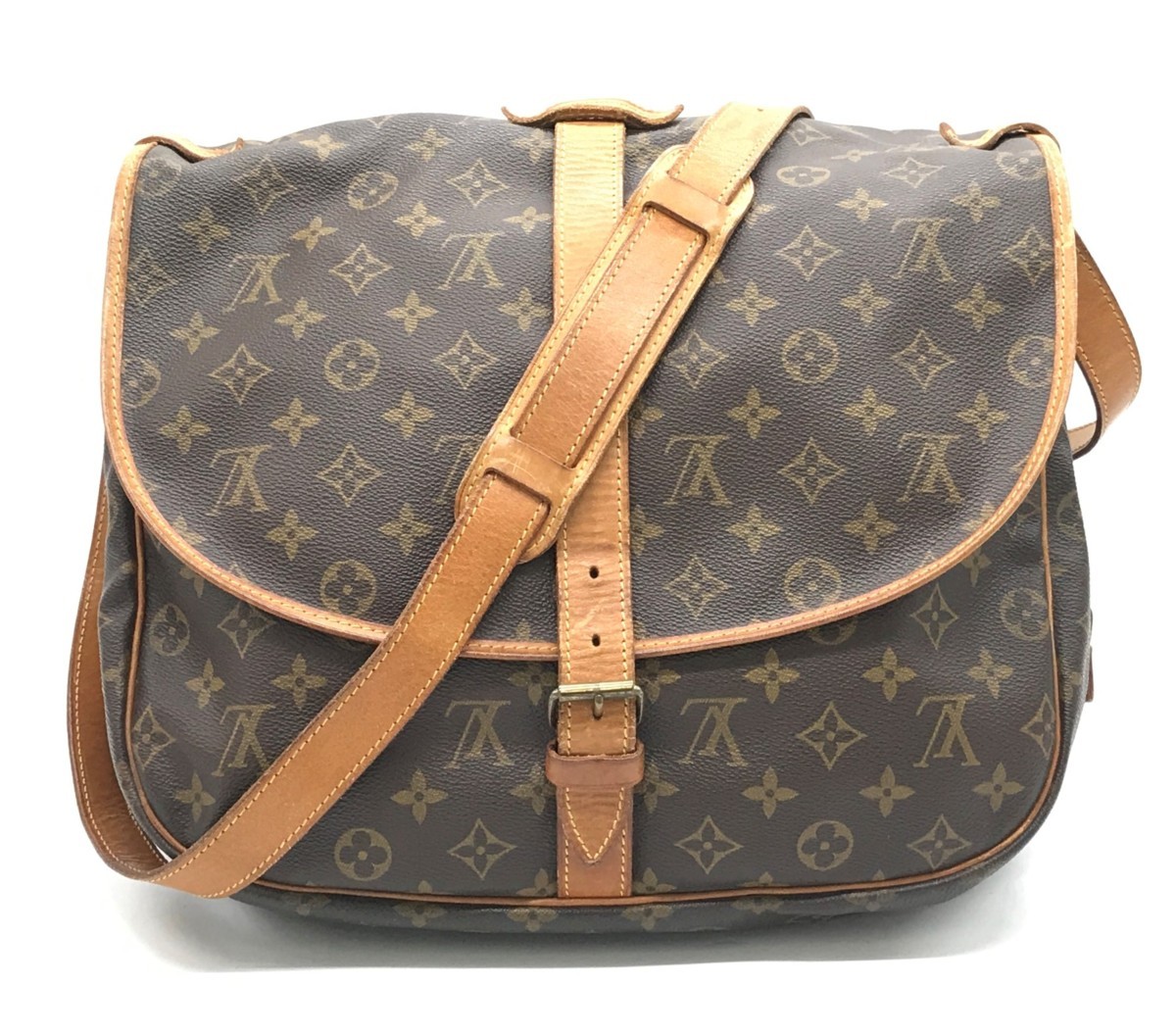 LOUIS VUITTON ルイヴィトン LV ショルダーバッグ モノグラム ソミュール35 M42254 AR9002(ショルダーバッグ ...
