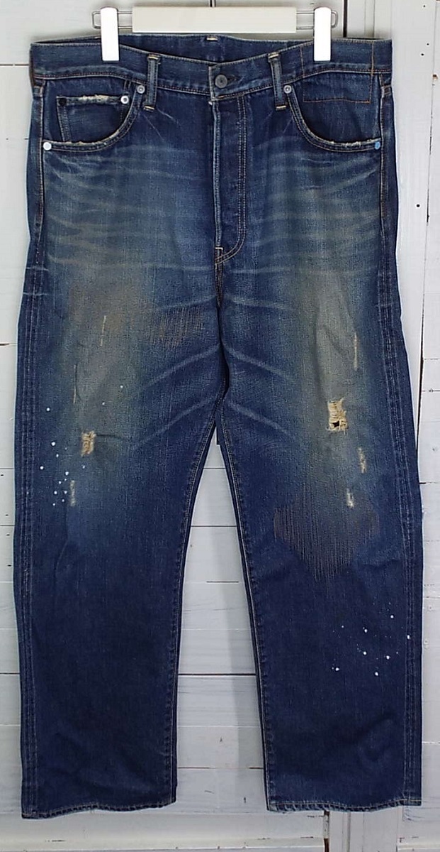 A835〇visvim ビズビム/ヴィズヴィム FLUXUS serge de Nimes リペア加工 デニムパンツ W36(ボトムス)｜売買されたオークション情報、yahooの商品情報を ...