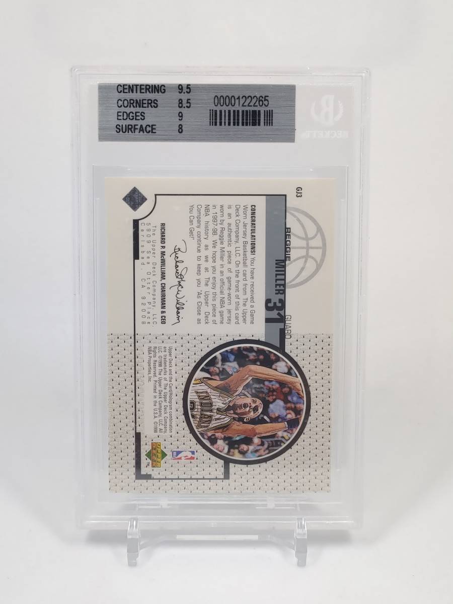 98-99 UPPERDECK GAME JERSEY Reggie Miller ミラー BGS鑑定済(Upper Deck)｜売買されたオークション情報、yahooの商品情報をアーカイブ ...