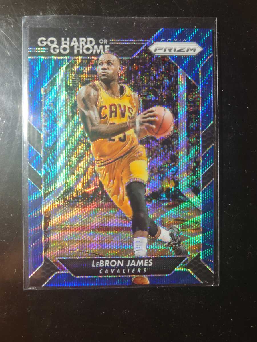 Panini 2016-2017 Prizm LeBRON JAMES Blue Prizm 46/99 2016-17 Panini ...