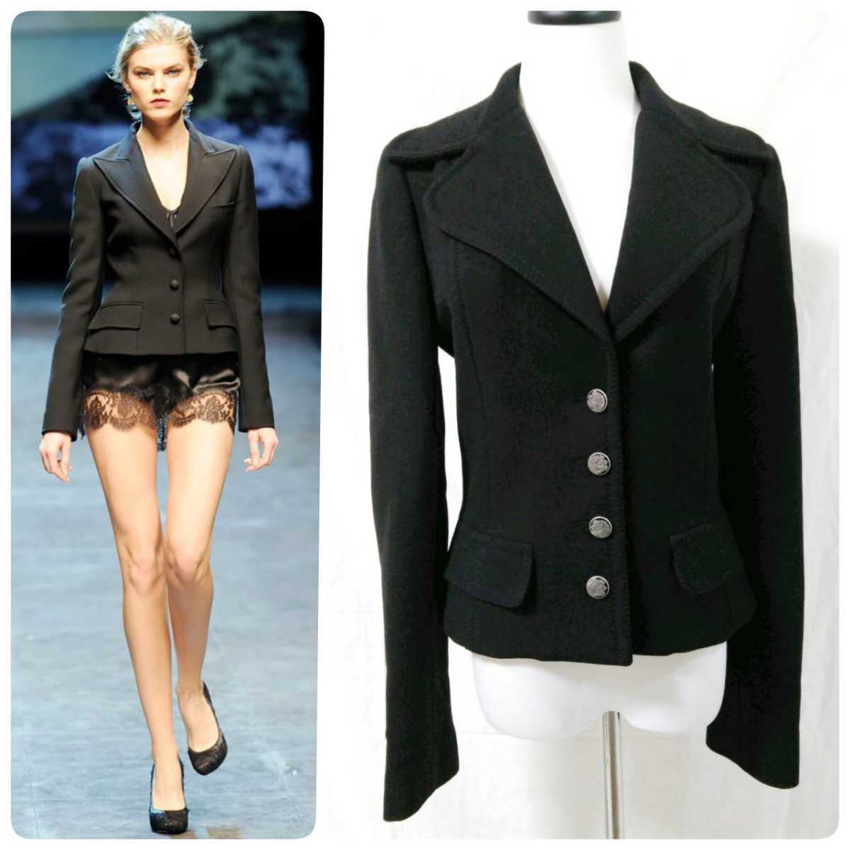 本物 ドルチェ＆ガッバーナ DOLCE＆GABBANA エンブレムボタン テラードジャケット 42 黒 ドルガバ(ジャケット、上着)｜売買されたオークション情報、yahooの商品情報を ...