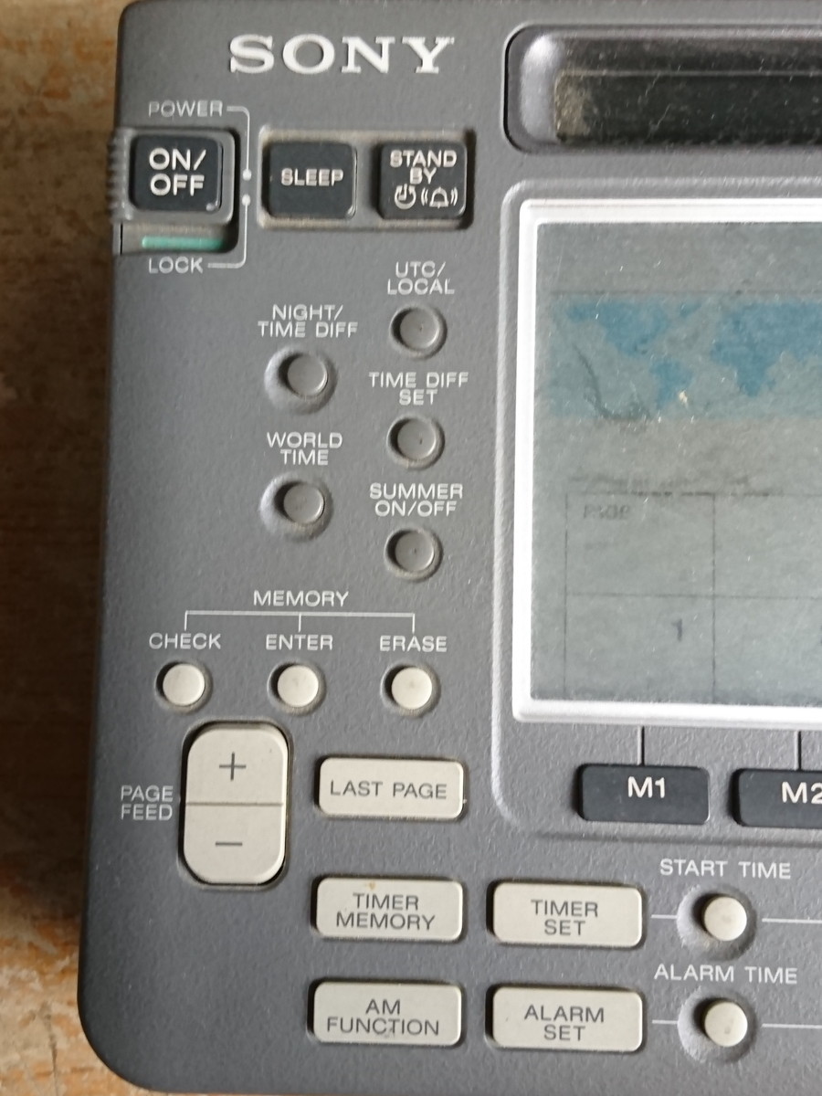 Y9-142 ★ジャンク★SONY / ソニー★ 【ICF-SW55】FM/LW/MW/SW ワールドバンドラジオ ※動作未確認。 ｜家電、AV、カメラ