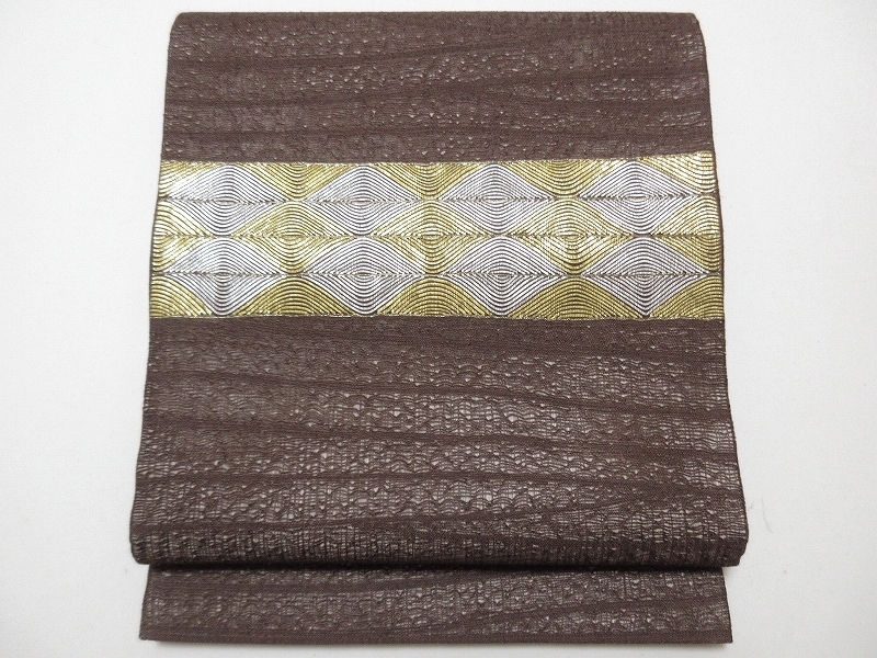 ドークブア 太鼓柄袋帯 櫛織 横段 焦げ茶 極上の逸品 B32(仕立て上がり)｜売買されたオークション情報、yahooの商品情報をアーカイブ公開 - オークファン（aucfan.com）