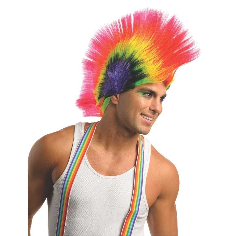 レインボー モヒカン ウィッグ かつら 大人用 RAVE PUNK MOHAWK WIG(かつら)｜売買されたオークション情報、yahooの ...