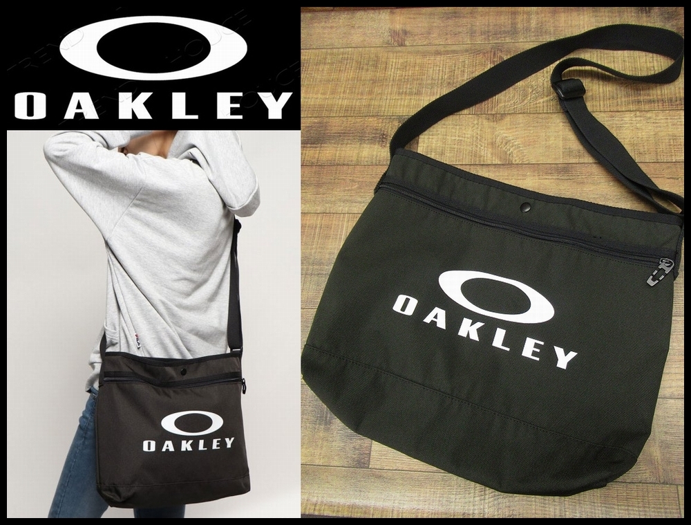 使い勝手抜群 ユニセックス OAKLEY オークリー ESSENTIAL SMALL BAG 2.0 撥水ポリエステル ロゴ ショルダー ...
