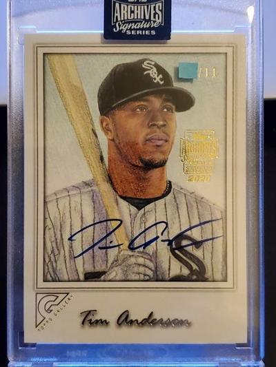 TOPPS 2020 ARCHIVES SIGNATURE /11 TIM ANDERSON ティム アンダーソン AUTO 直筆サインカード ...