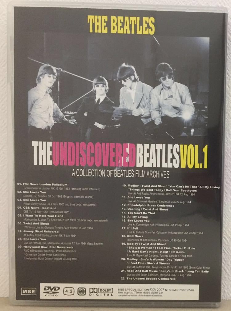 THE BEATLES THE UNDISCOVERED BEATLES VOL.1 A COLLECTION ON BEATLES FILM ...