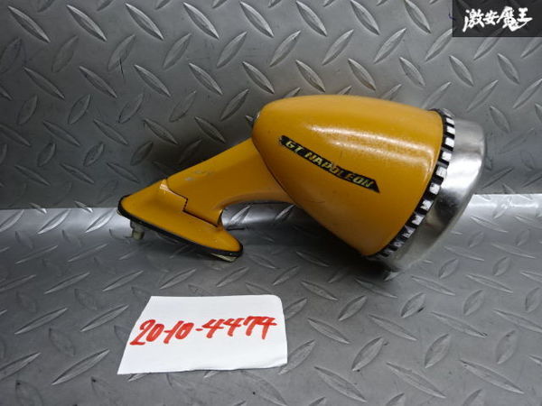 GT NAPOLEON GTナポレオン フェンダーミラー 1個 汎用品 ライトブラウン系 黄色系 砲弾型 旧車 割れ無し 即納 棚7-3(その ...