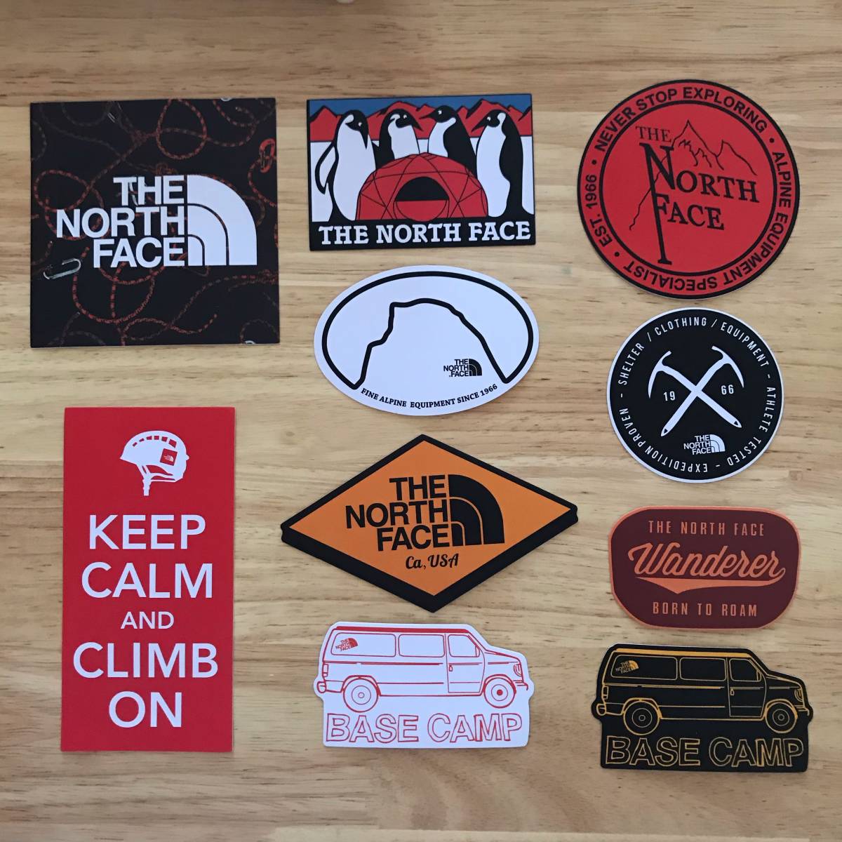 10枚セット ノースフェイス ステッカー シール The north face stickers ラスト1セット(ステッカー)｜売買された ...