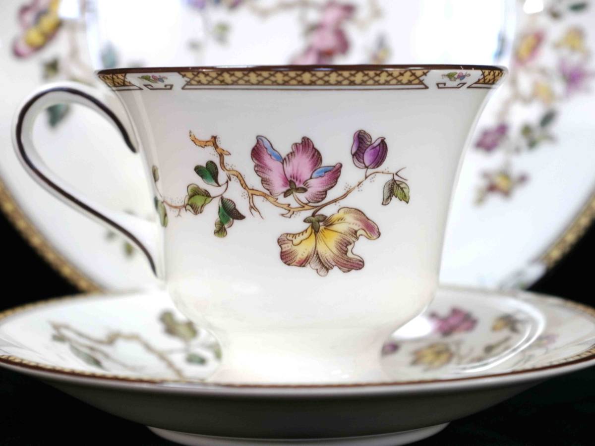 freeway c1972-1987 ウェッジウッド スワローR4467 ヴィクトリア シェイプ サラダPのトリオ Last One(コーヒー ...