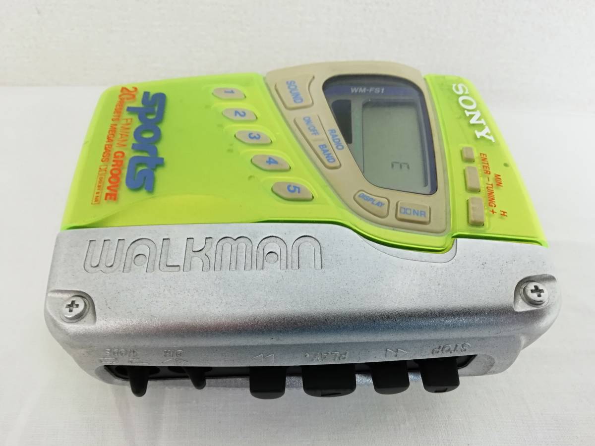 KN32 SONY ソニー WALKMAN スポーツウォークマン WM-FS1 ラジオカセットプレ-ヤー FM/AM 現状品(再生専用)｜売買 ...