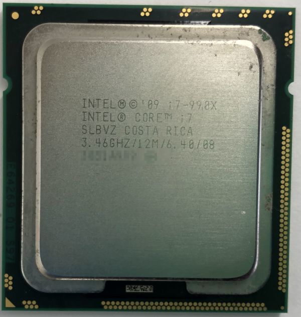Core i7-990X ×1枚 Intel CPU 3.46GHz SLBVZ 6コア 12スレッド ソケット FCLGA1366 ...