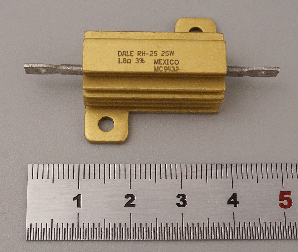 2個 DALE RH-25 25W 1.8Ω メタルクラッド抵抗(パーツ、部品)｜売買されたオークション情報、yahooの商品情報をアーカイブ ...