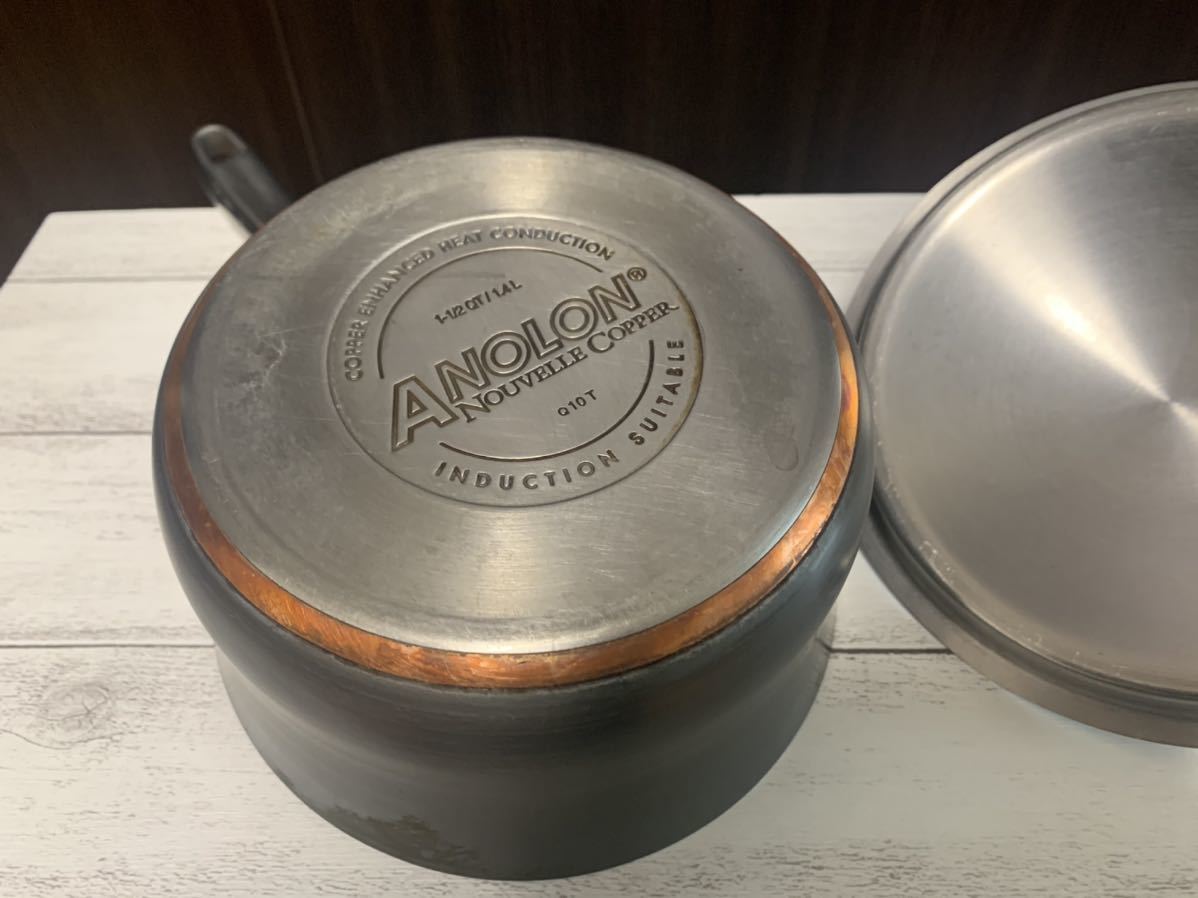 MEYER メイヤー Anolon アナロン 片手鍋/ソースパン ヌーヴェルカッパー 16cm 処分 使用感あり(片手鍋)｜売買されたオークション情報、yahooの商品情報をアーカイブ公開 ...