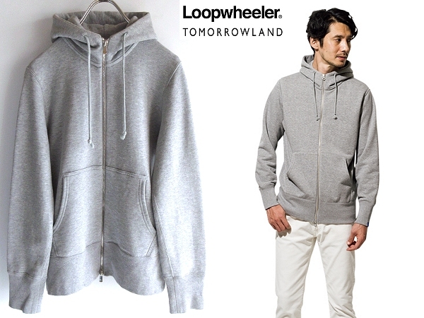 TOMORROWLAND × LOOPWHEELER トゥモローランド別注 ループウィラー LW290 ダブルジップ ハイネック スウェットパーカー M グレー 日本製(その他)｜売買された ...