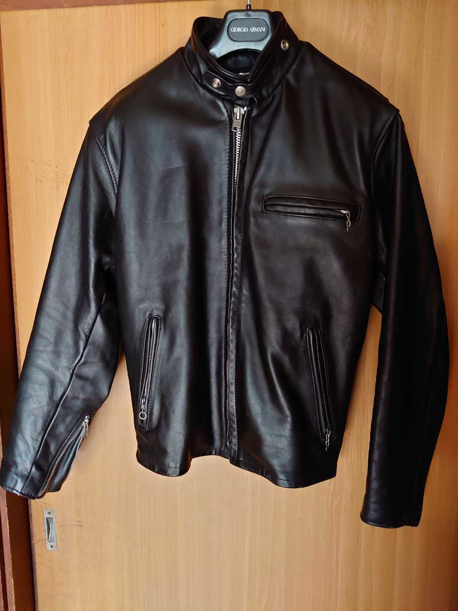 Schott シングルライダース 38 641(ライダースジャケット)｜売買されたオークション情報、yahooの商品情報をアーカイブ公開 - オークファン（aucfan.com）