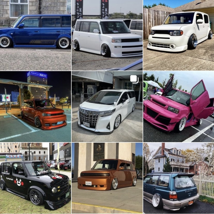 トースターマフィア POPUP 抜きステッカー ガンメタ Toaster mafia UK USDM キューブ bB アルファード ...