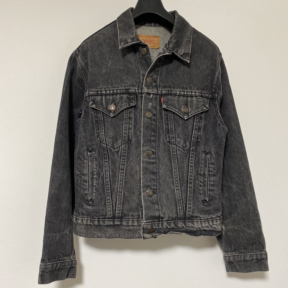 アメリカ製 70706 0258 先染め ブラック デニム ジャケット ボーイズ 20 XS 位 Levi リーバイス USA製 3rd ビンテージ 70505 黒(ジージャン)｜売買された ...