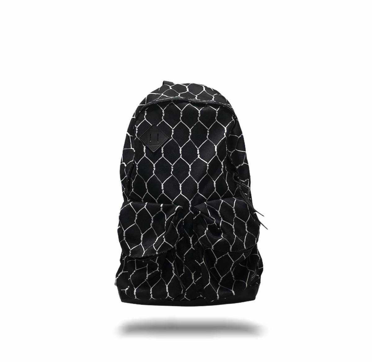 16aw UNDERCOVER Fence Pattern Print Backpack アンダーカバー フェンス プリント バックパック ブラック INSTATCALM期(リュックサック ...