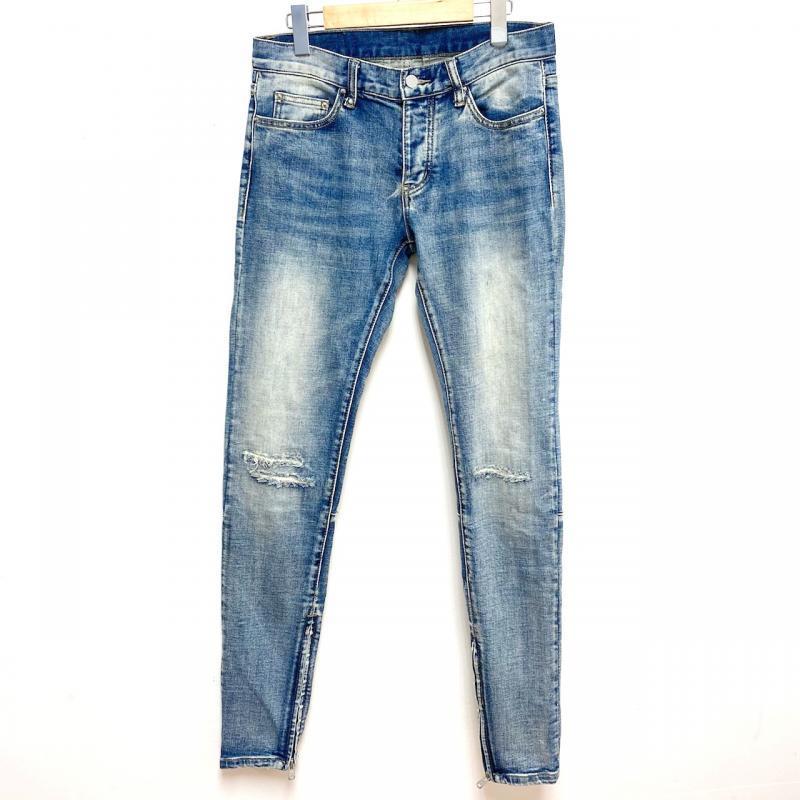 mnml/ミニマル パンツ デニム ジーンズ 裾 ジップ 加工 デニム パンツ RN139488 ZIPPER DENIM 30インチ インディゴ / インディゴ 無地(W30～)｜売買された ...