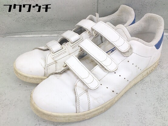 adidas アディダス S80042 STAN SMITH CF ベルクロ スニーカー シューズ サイズ26.5㎝ ホワイト ブルー メンズ ...