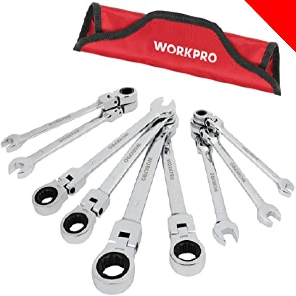 1円から ステンレス WORKPRO フレックスラチェットレンチ コンビネーションレンチ 首振りラチェットレンチ 8 19m(スパナ)｜売買されたオークション情報、yahooの商品情報を ...