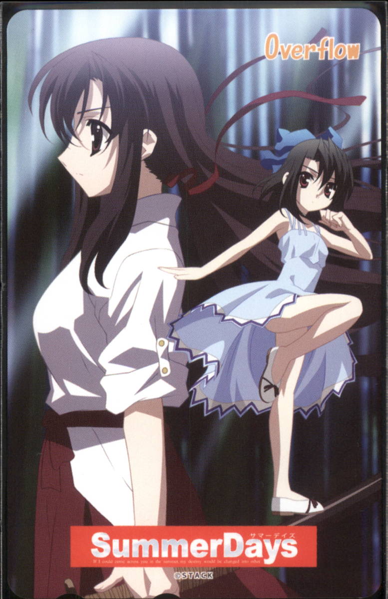 Summer Days テレカ - スクールデイズ Overflow オーバーフロー 0verflow School - B023(テレビゲーム)｜売買されたオークション情報、yahooの商品 ...