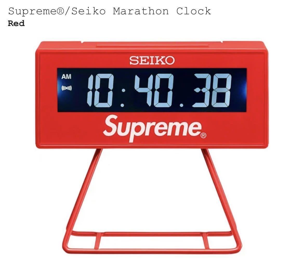 Supreme Seiko Marathon Clock red シュプリーム 時計 マラソン クロック セイコー(その他)｜売買された ...