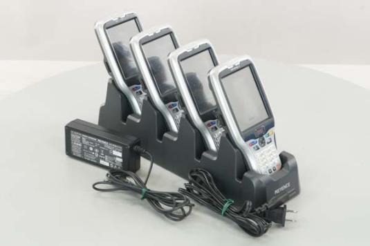 PG 10セット入荷 4台セット KEYENCE BT-W100 BT-WUC14 HANDY TERMINAL ハンディターミナル AC ...